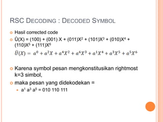 Reed solomon code | PPTX