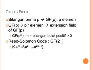 Reed solomon code | PPTX