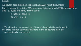 Reed solomon code | PPTX