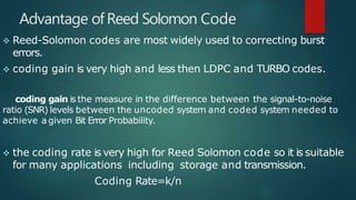 Reed solomon code | PPTX