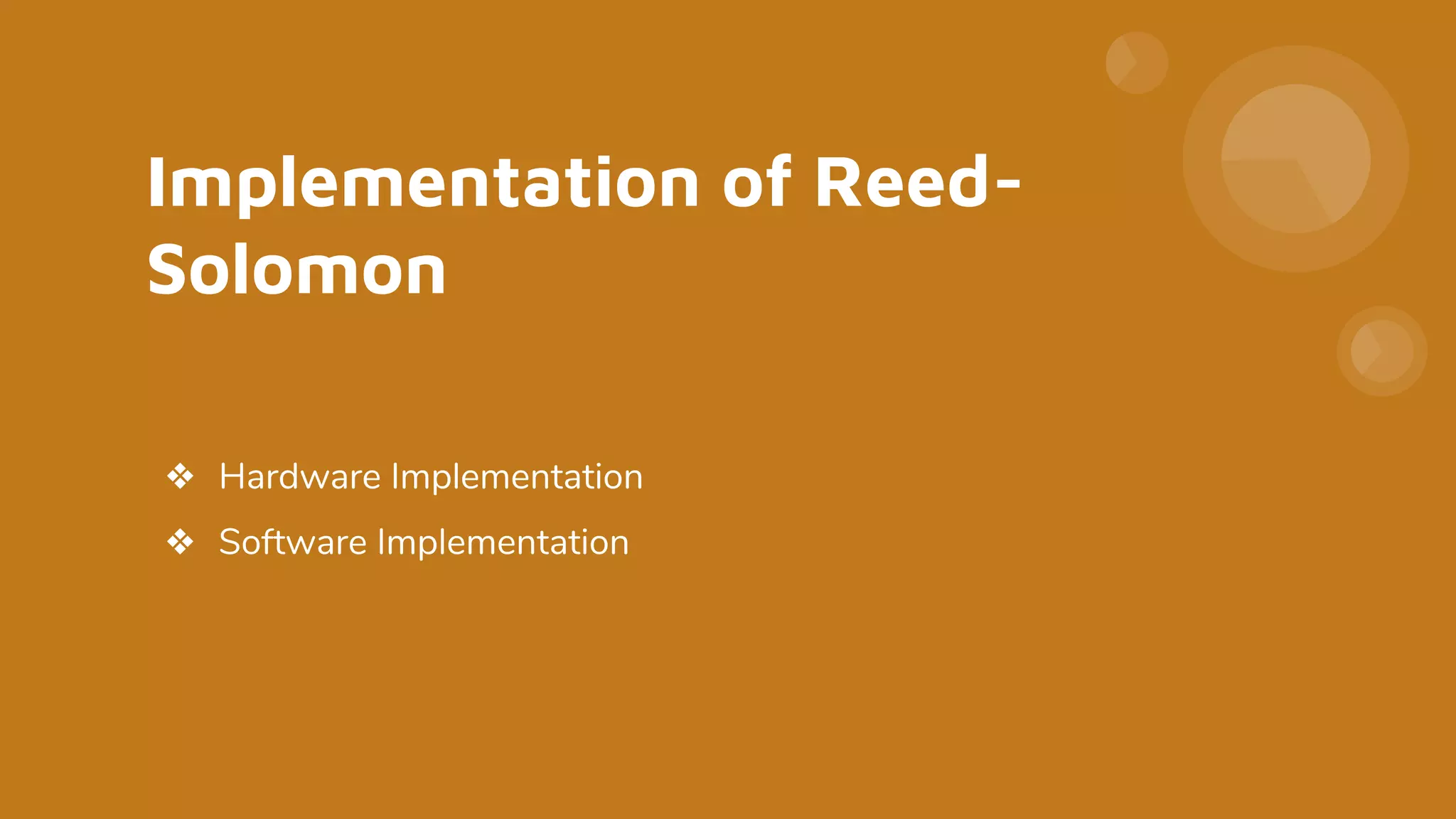 Reed solomon codes | PPTX