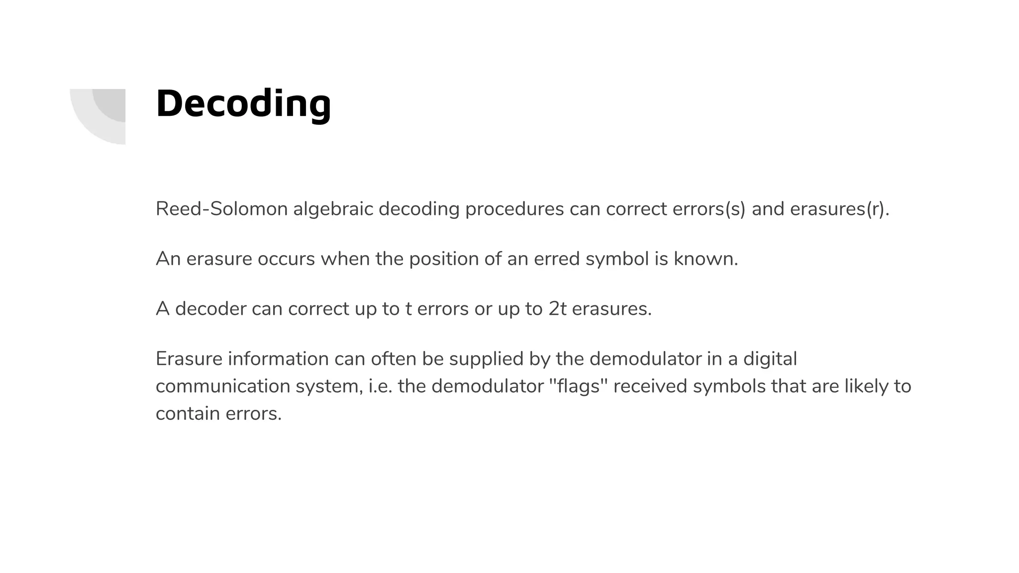 Reed solomon codes | PPTX