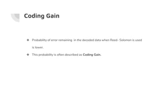 Reed solomon codes | PPTX
