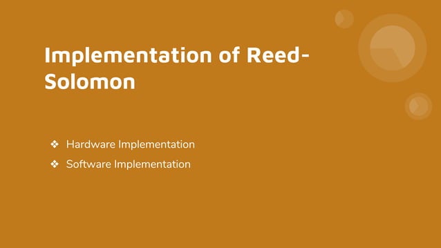 Reed solomon codes | PPTX | Programming Languages | Computing