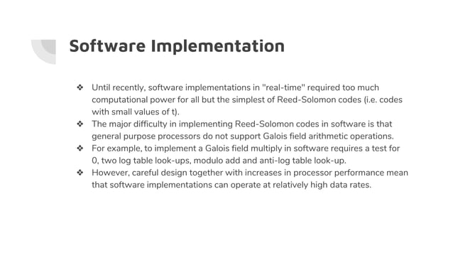 Reed solomon codes | PPTX | Programming Languages | Computing