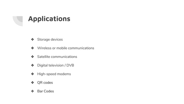 Reed solomon codes | PPTX | Programming Languages | Computing