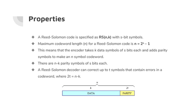 Reed solomon codes | PPTX | Programming Languages | Computing