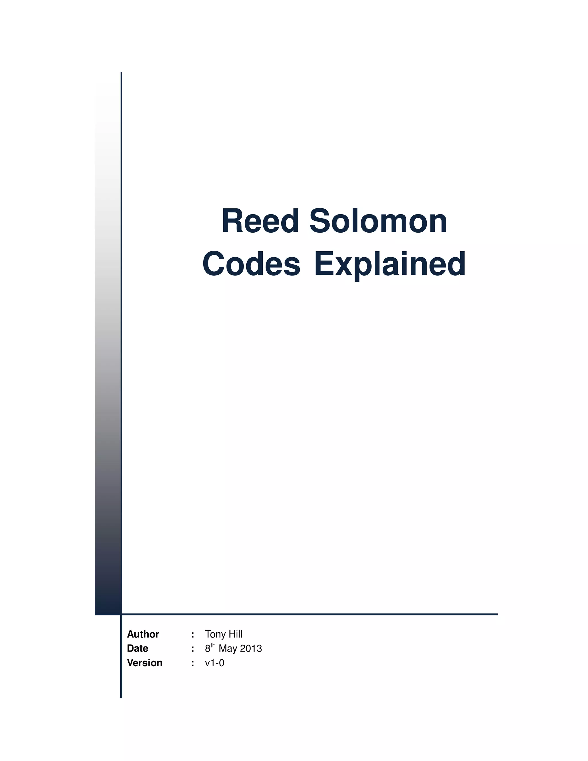 Reed solomon explained v1 0 | PDF