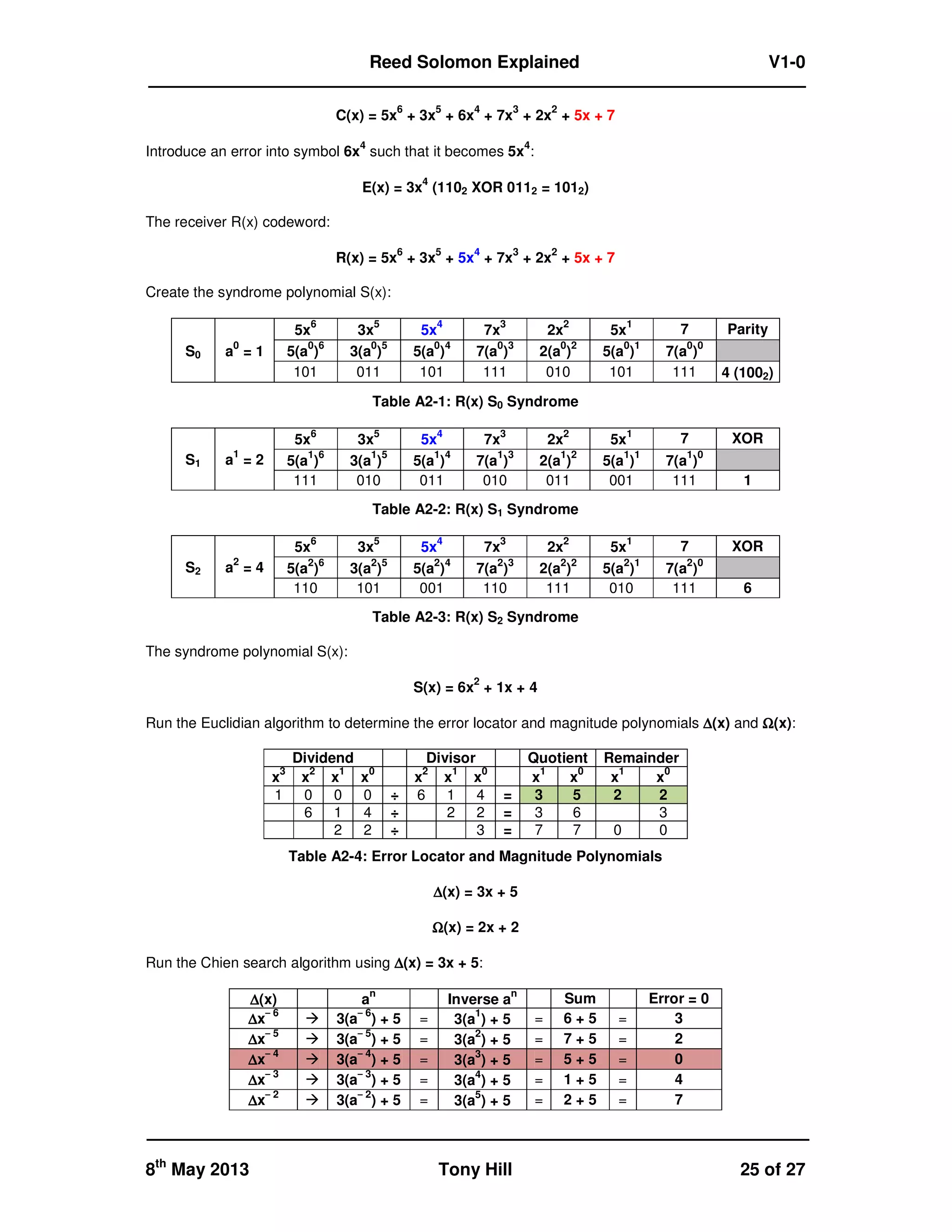 Reed solomon explained v1 0 | PDF
