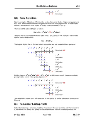 Reed solomon explained v1 0 | PDF