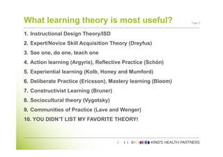 Learning Theory and Simulation | PPT