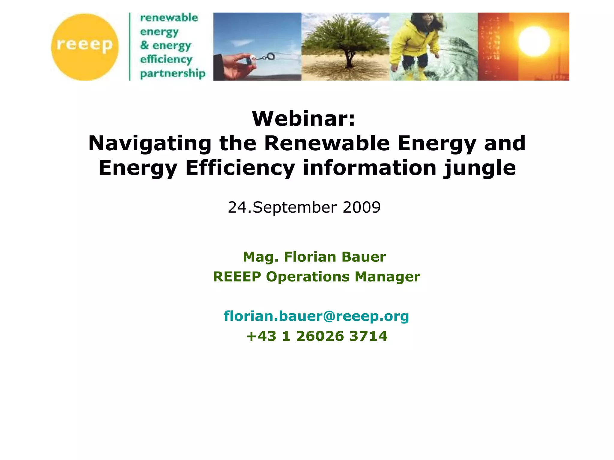 Introduction to REEEP and reegle | PPT