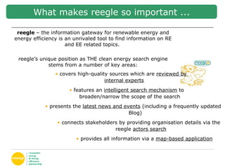 Introduction to REEEP and reegle | PPT