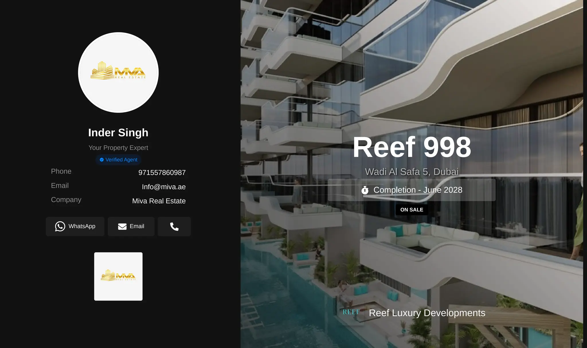 Reef 998 at DLRC – Reef Luxury Developments | PDF