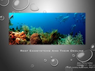 Reef ecosystems and their decline | PPT
