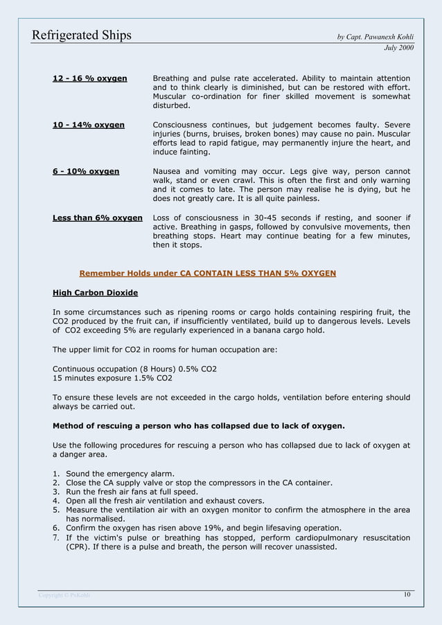 Reefer Vessels | PDF | Chemistry | Science
