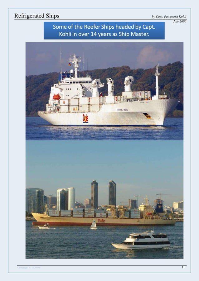 Reefer Vessels | PDF | Chemistry | Science