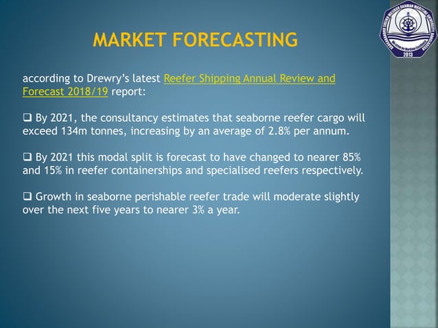 Reefer container market | PPTX | Logistics and Transportation Industry ...