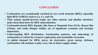 REE IN CARBONATITE and caae study on ambadungar | PPTX