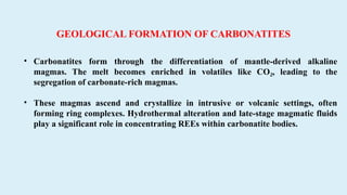 REE IN CARBONATITE and caae study on ambadungar | PPTX