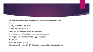 reeja seminar.pdf rotational spectroscopy | PDF