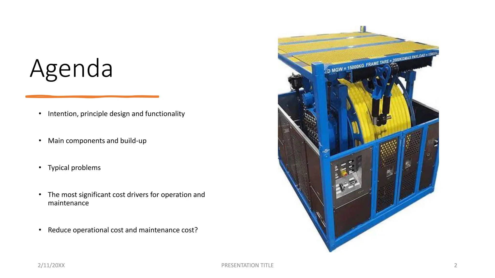 Reel and Umbilical Training for Subsea Hose Reels and Umbilicals | PPT