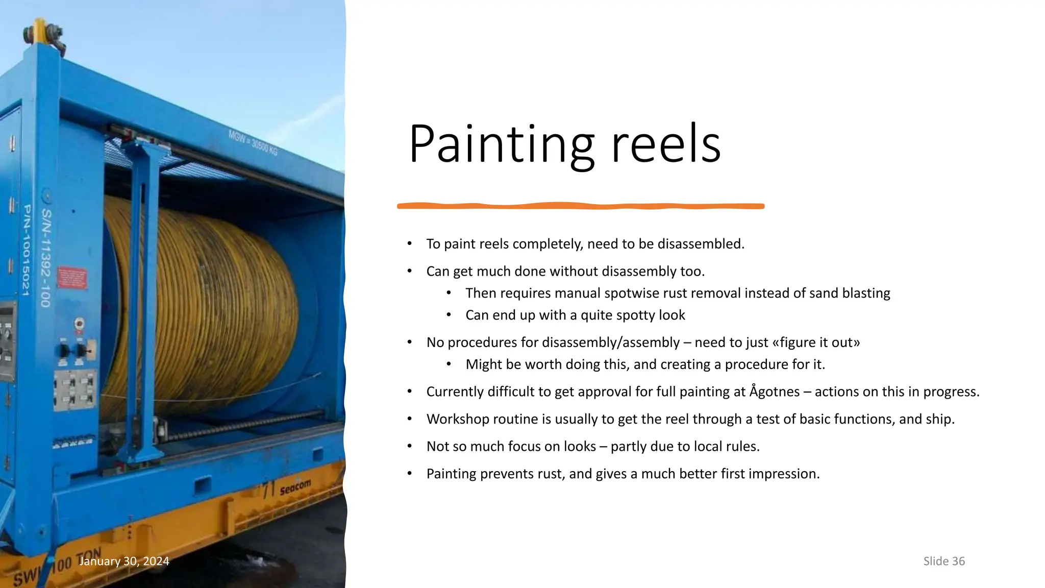 Reel and Umbilical Training for Subsea Hose Reels and Umbilicals | PPTX