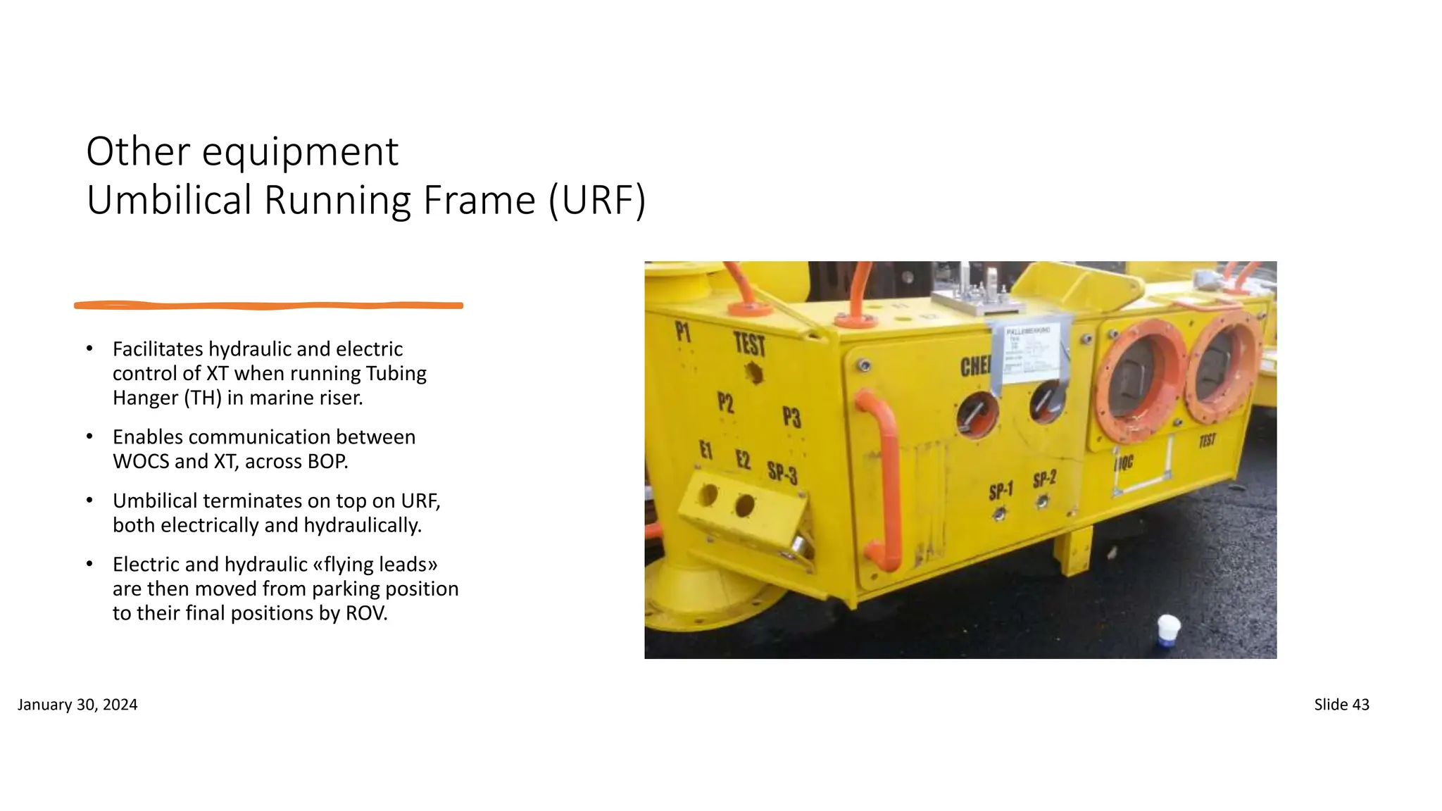 Reel and Umbilical Training for Subsea Hose Reels and Umbilicals | PPTX