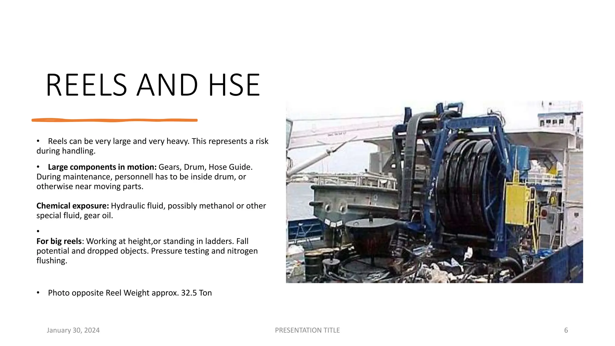 Reel and Umbilical Training for Subsea Hose Reels and Umbilicals | PPTX