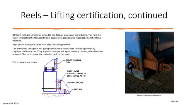 Reel and Umbilical Training for Subsea Hose Reels and Umbilicals | PPTX ...