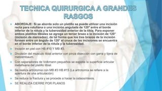 REEMPLAZO TOTAL DE RODILLA Y PLATILLOS TIBIALES | PPTX