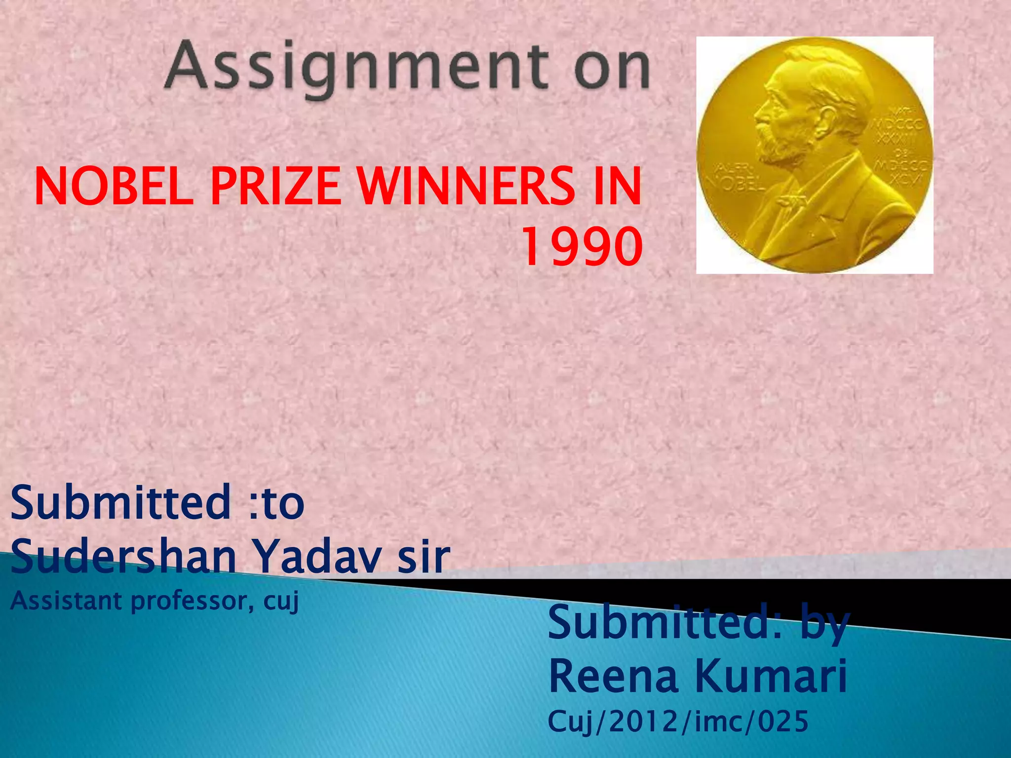 nobel winner 1990 | PPTX