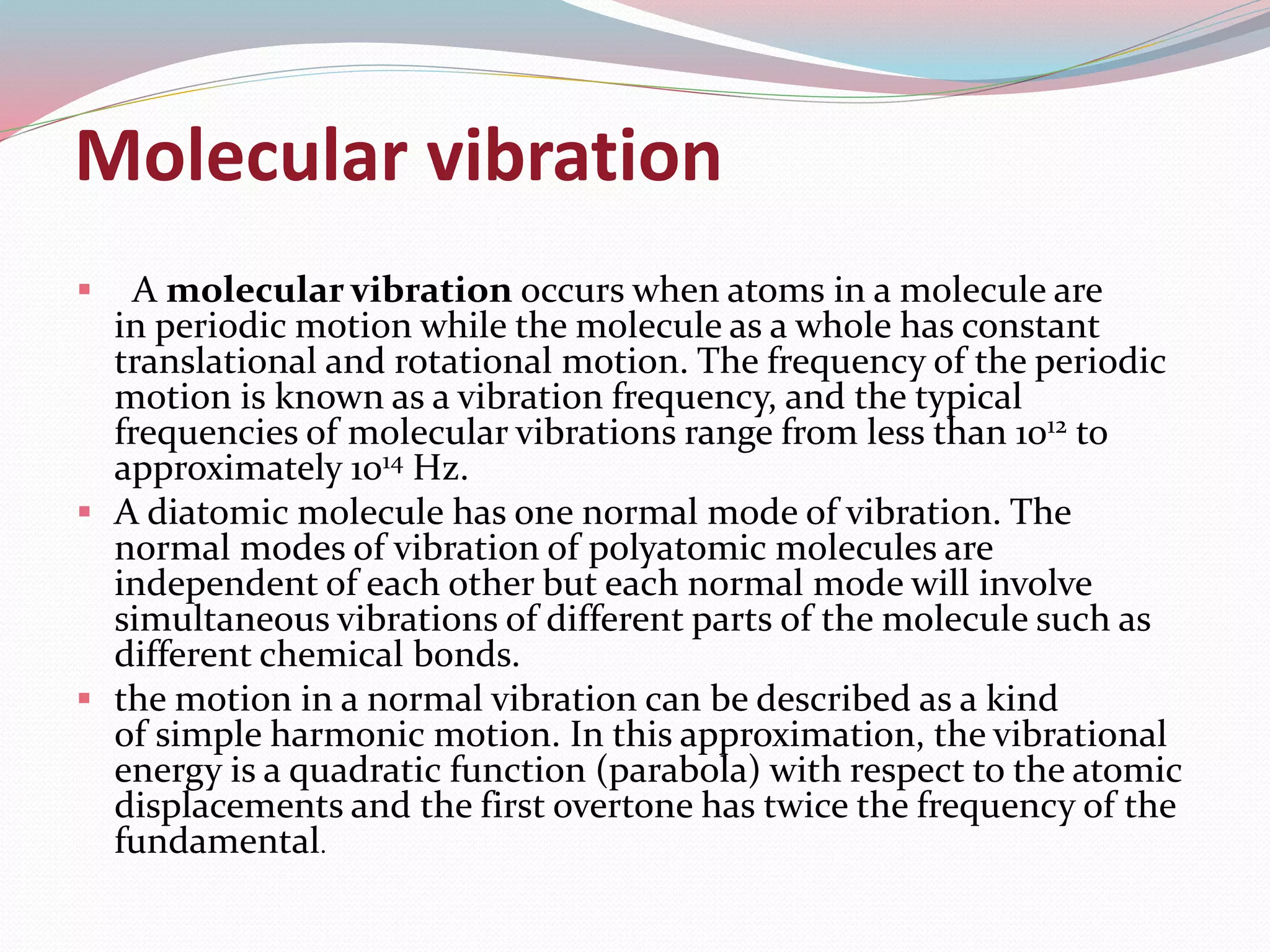 Diatomic Molecules as a simple Anharmonic Oscillator | PPTX | Chemistry | Science