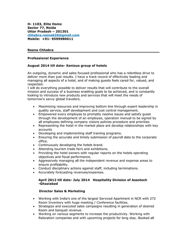 Reena resume | PDF