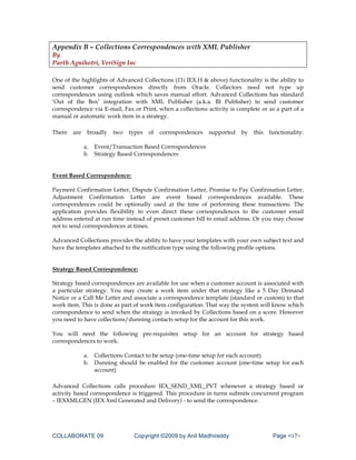 Oracle White Paper: Re-Engineer Your Cash Flow Cycle With Oracle Credit ...