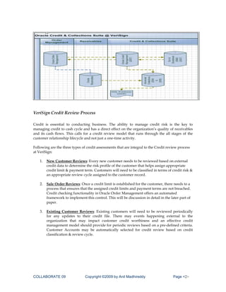 Oracle White Paper: Re-Engineer Your Cash Flow Cycle With Oracle Credit ...