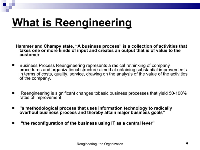 Reenginering organisaton | PPT