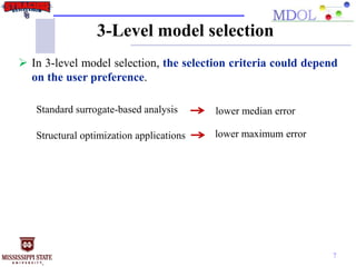 AIAA-SciTech-ModelSelection-2014-Mehmani | PPTX | Technology & Computing