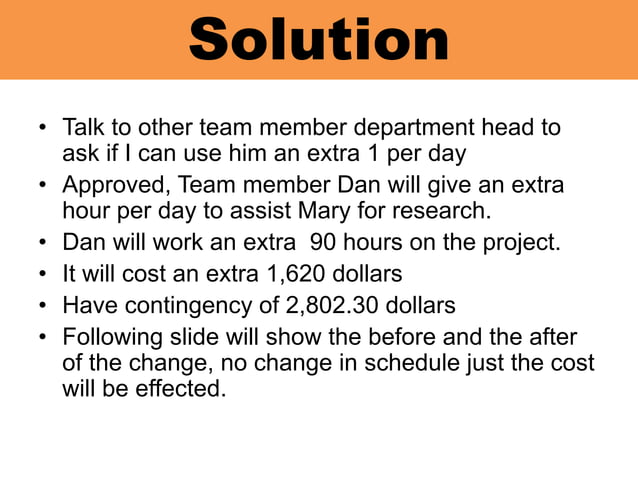 Project Situation | PPTX | Business | Business and Finance