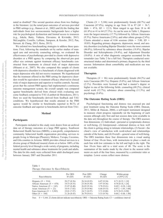 PCOMS: A Viable Quality Improvement Strategy for Public Behavioral Health | PDF