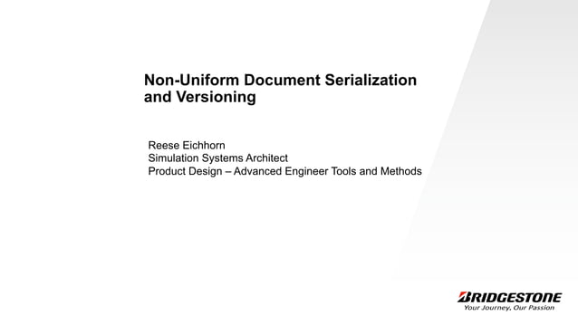 MongoDB World 2019: Non-uniform Document Serialization and Versioning | PPT