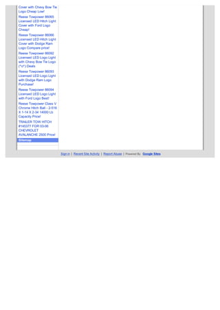 Reesetowpowerhitch | PDF