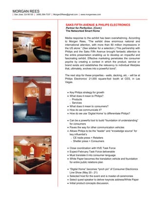 Morgan Rees Strategic Alliances & Special Events 2012 | PDF