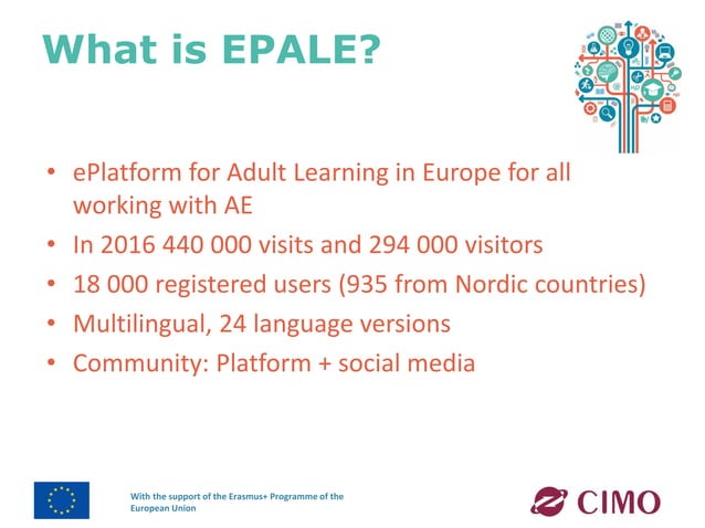 EPALE -ePlatform for Adult Learning in Europe - Reeta Knuuti | PPT