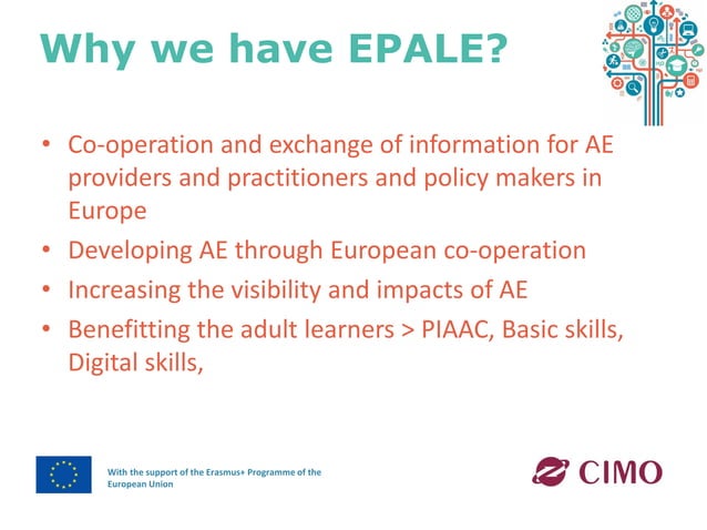 EPALE -ePlatform for Adult Learning in Europe - Reeta Knuuti | PPT