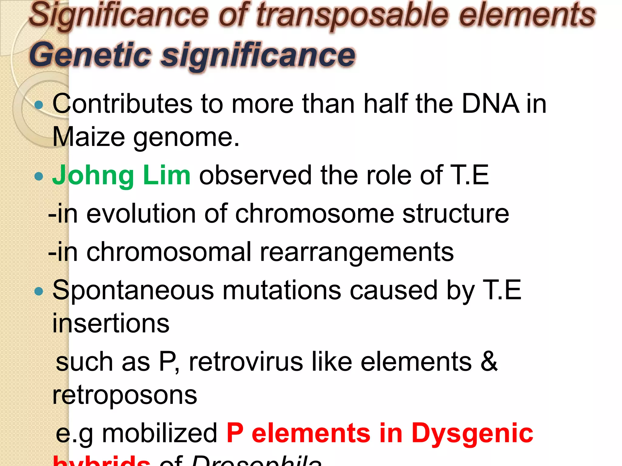 Reeta yadav. roll no. 02. transposable element in eukaryotes. | PPTX