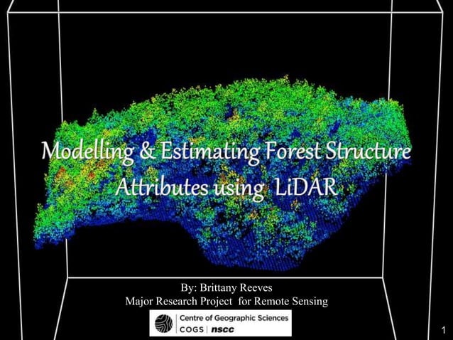 Reeves Modelling And Estimating Forest Structure Attributes Using Lidar
