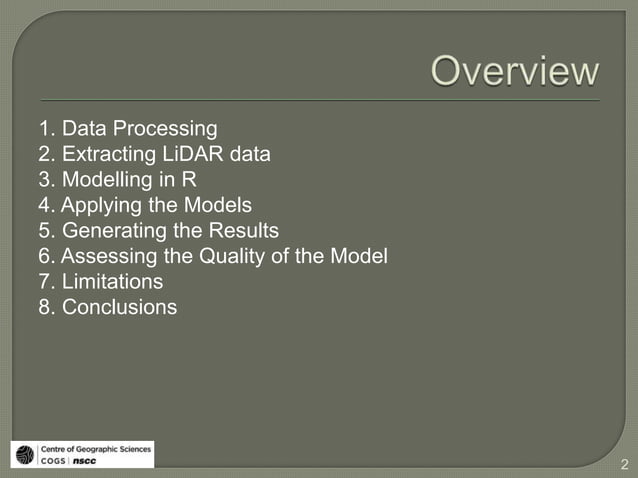 Reeves Modelling And Estimating Forest Structure Attributes Using Lidar