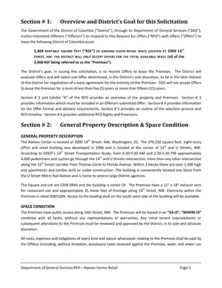 Reeves Retail RFO | PDF | Developmental Sites | Real Estate