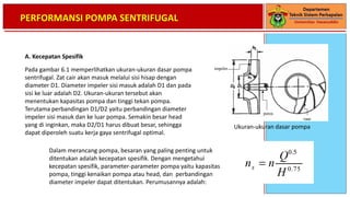 performansi dan pengujian pompa sentrifugal | PPT